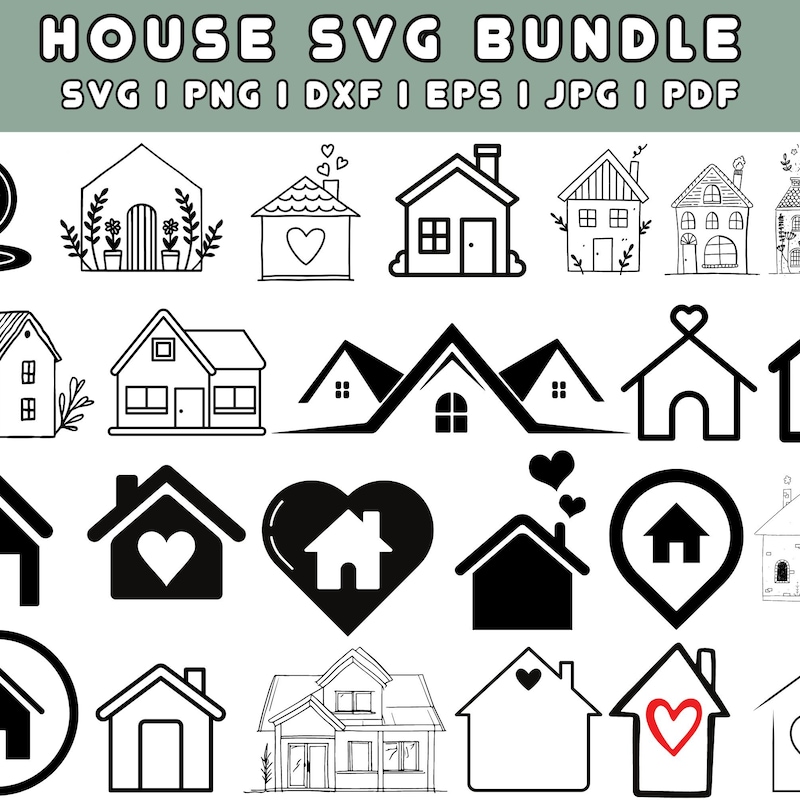 House Svg - Etsy
