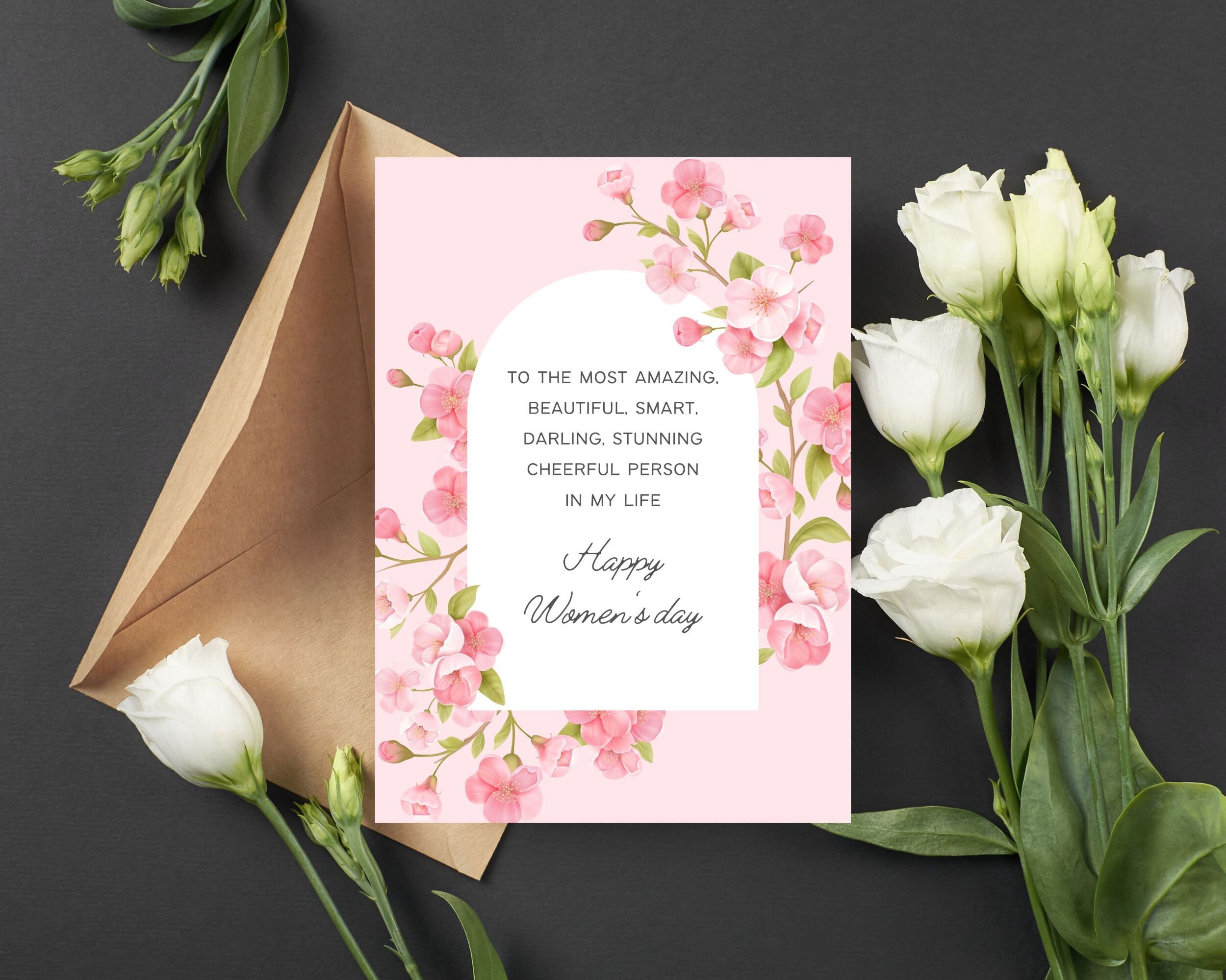 International Women's Day Card Printable Happy Women's Day Card Women's ...