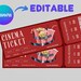 Editable Movie Night Ticket Template: Surprise Gift (digital Download ...