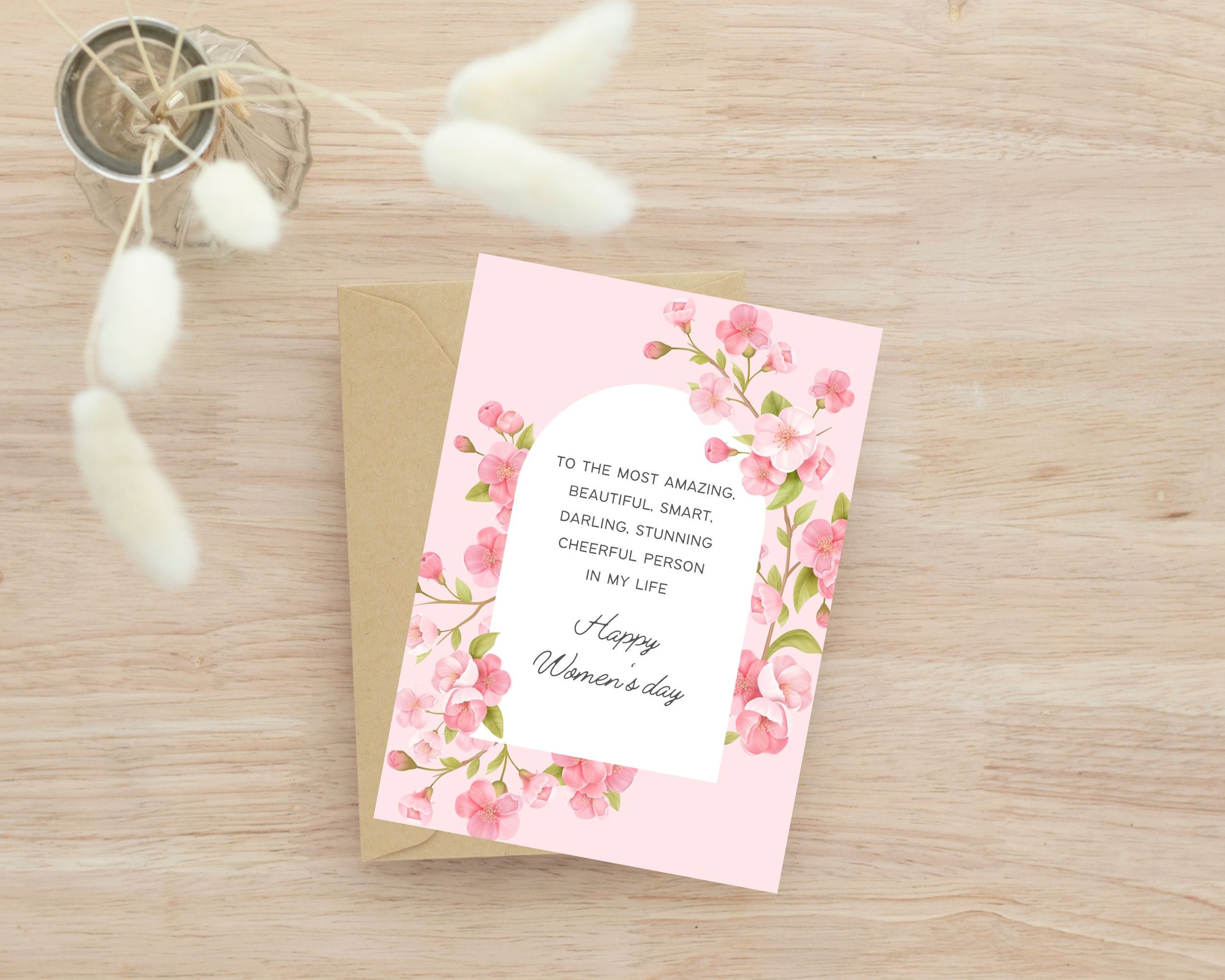 International Women's Day Card Printable Happy Women's Day Card Women's ...