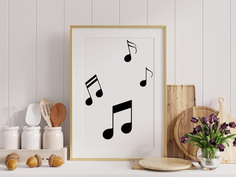 MUSIC NOTES SVG, Music Notes Bundle Svg, Music Notes Clipart , Music ...