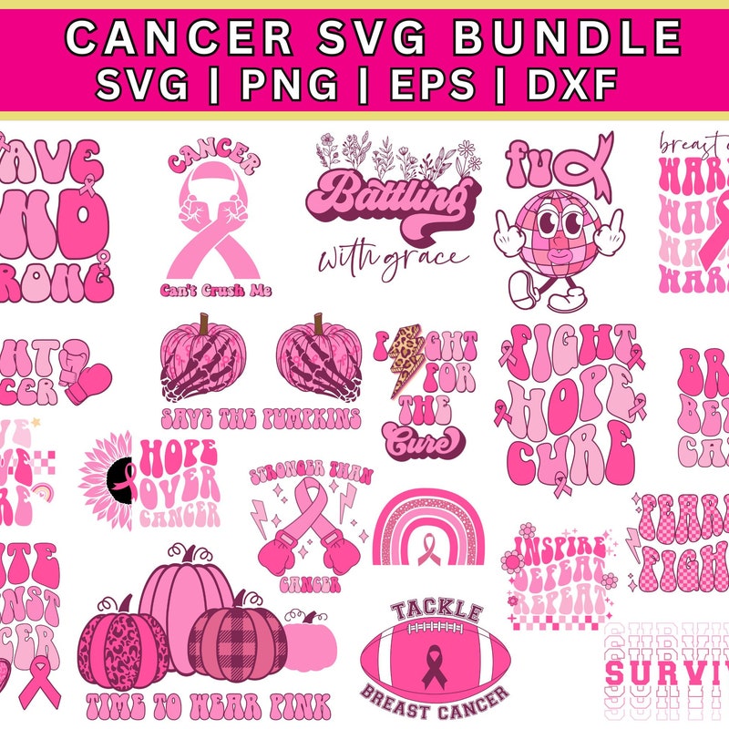 Cancer Awareness Svg - Etsy