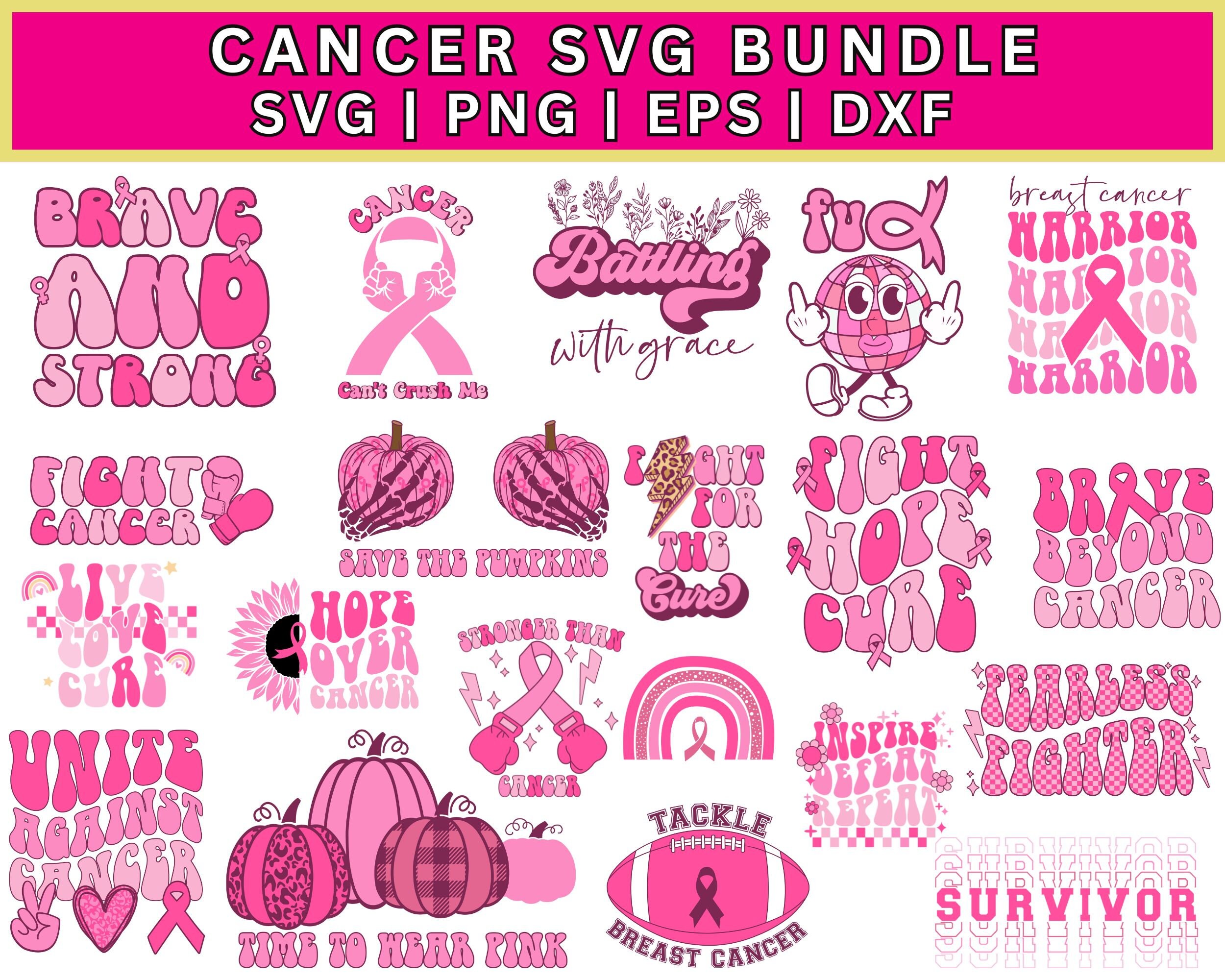 Breast Cancer SVG Bundle, Breast Cancer Svg, Cancer Awareness Svg ...