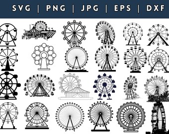 High Quality Ferris Wheel SVG Bundle, Ferris Wheel Dxf, Ferris Wheel ...