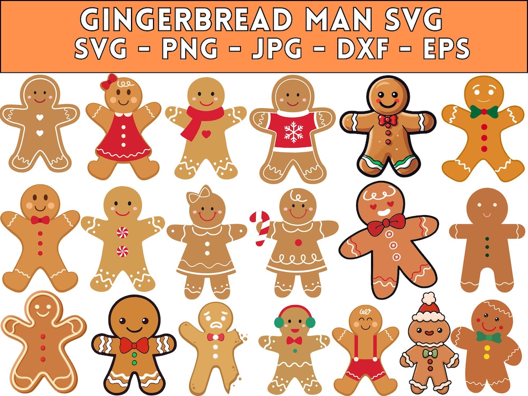 Christmas Gingerbread SVG, Christmas Gingerbread Woman Svg, Christmas ...