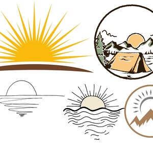 Sunrise SVG | Sun Svg for Cricut | Sunrise Clipart | Sunrise Cut File ...