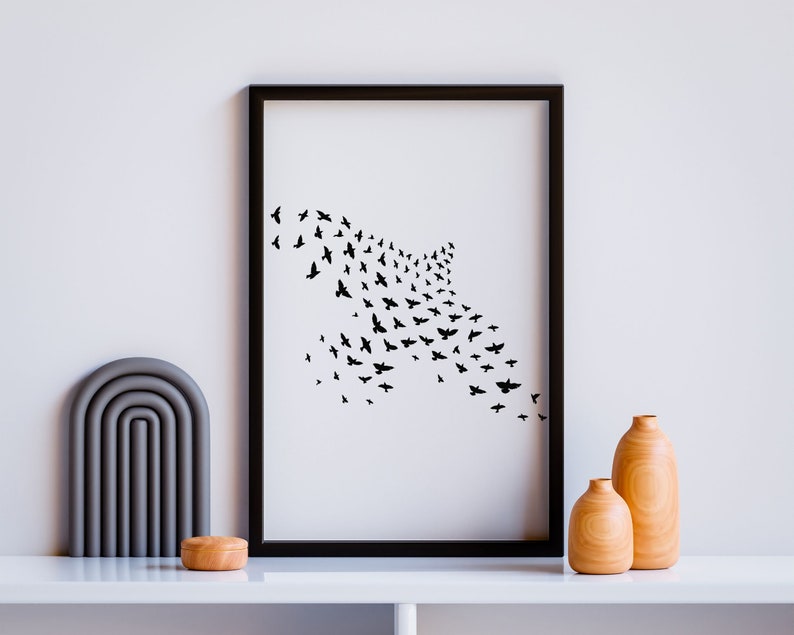 Flying Birds SVG Bundle, Flying Bird Svg, Flock of Flying Birds Svg ...