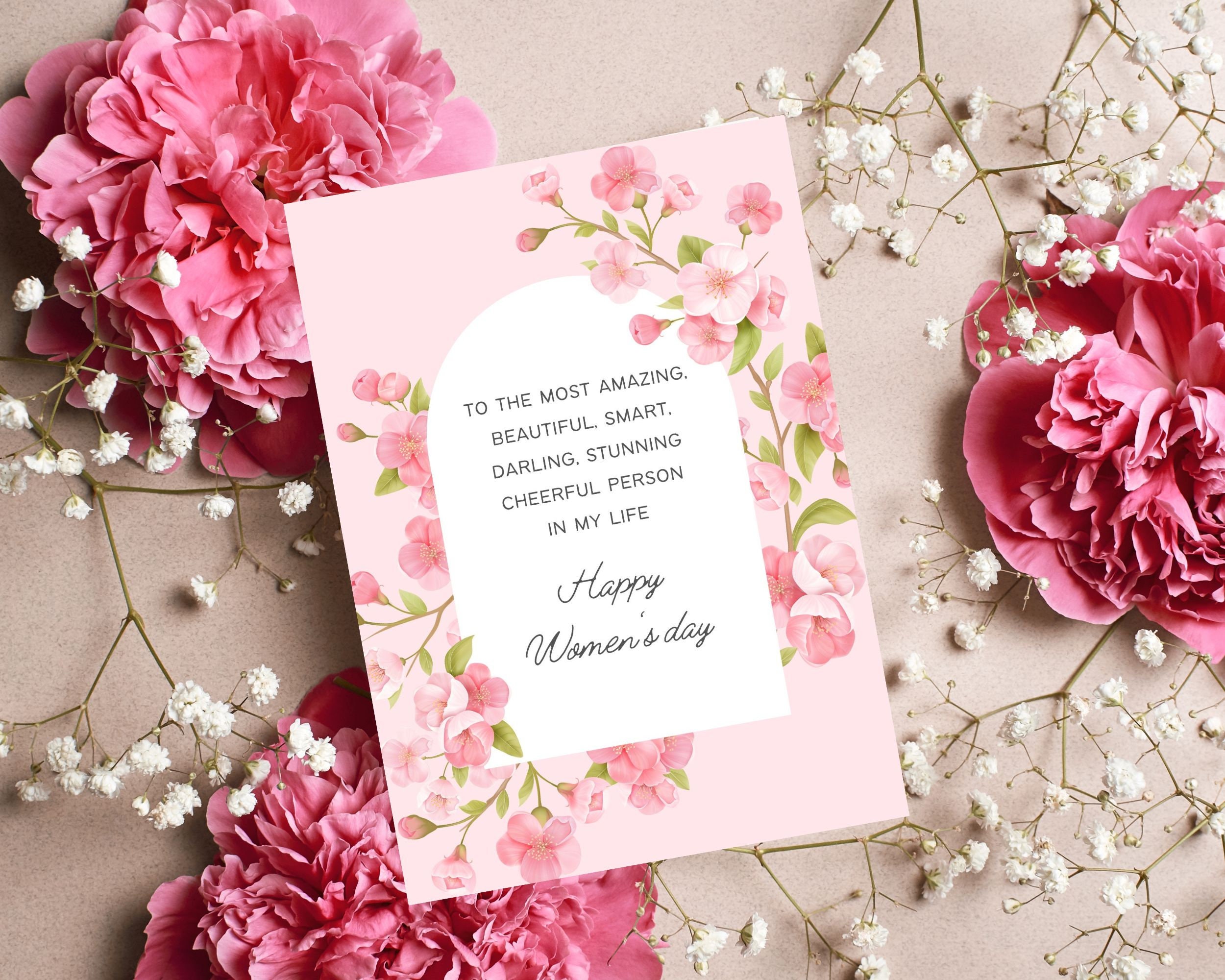 International Women's Day Card Printable Happy Women's Day Card Women's ...