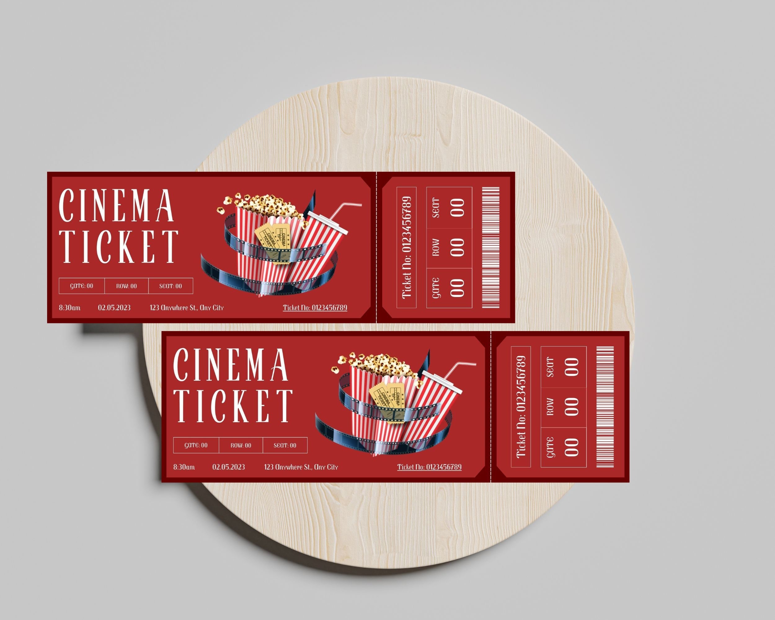 Editable Movie Night Ticket Template: Surprise Gift (digital Download ...