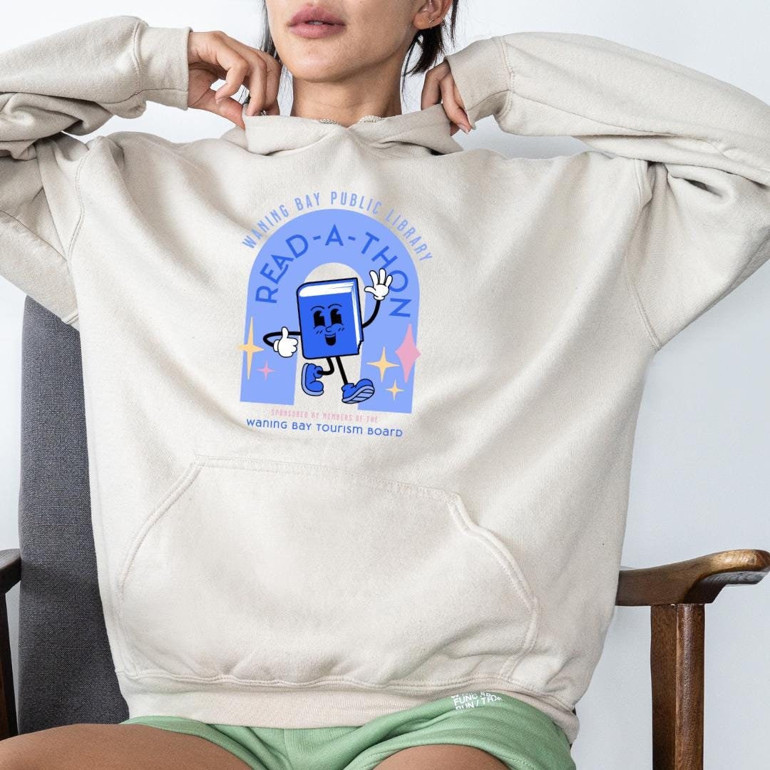 Waning Bay Read A Thon Hoodie - Funny Story - Etsy