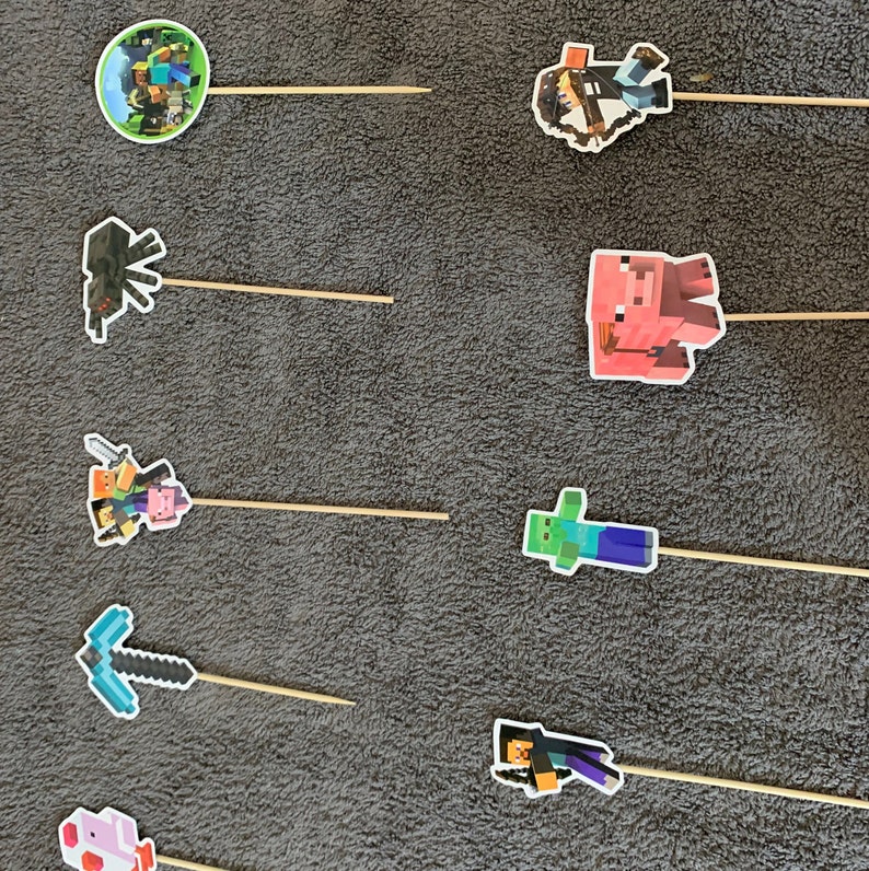 Minecraft Cake Toppers - Etsy