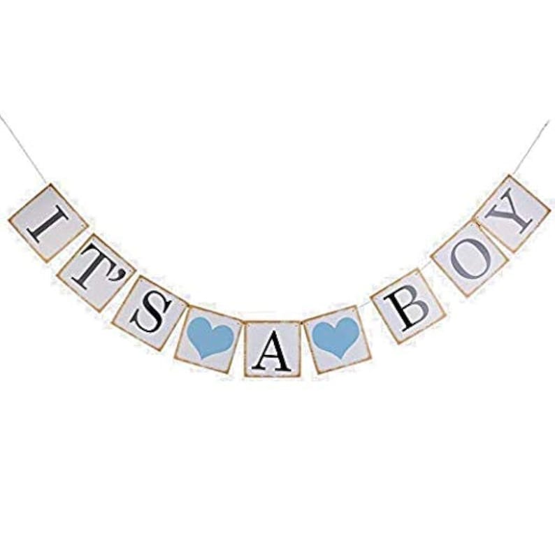 Its A Boy Banner Boy Baby Shower Decorations Its A Boy Sign Baby Boy ...