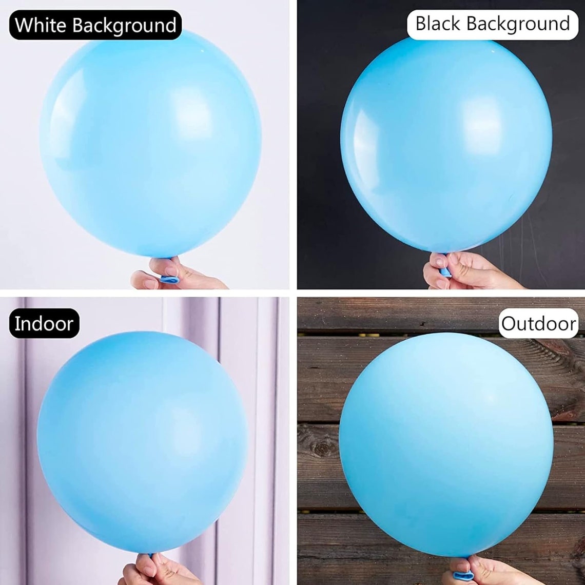 Light Blue Balloons, 52 Pcs 12 Inch Blue Balloons, Latex Balloons for ...