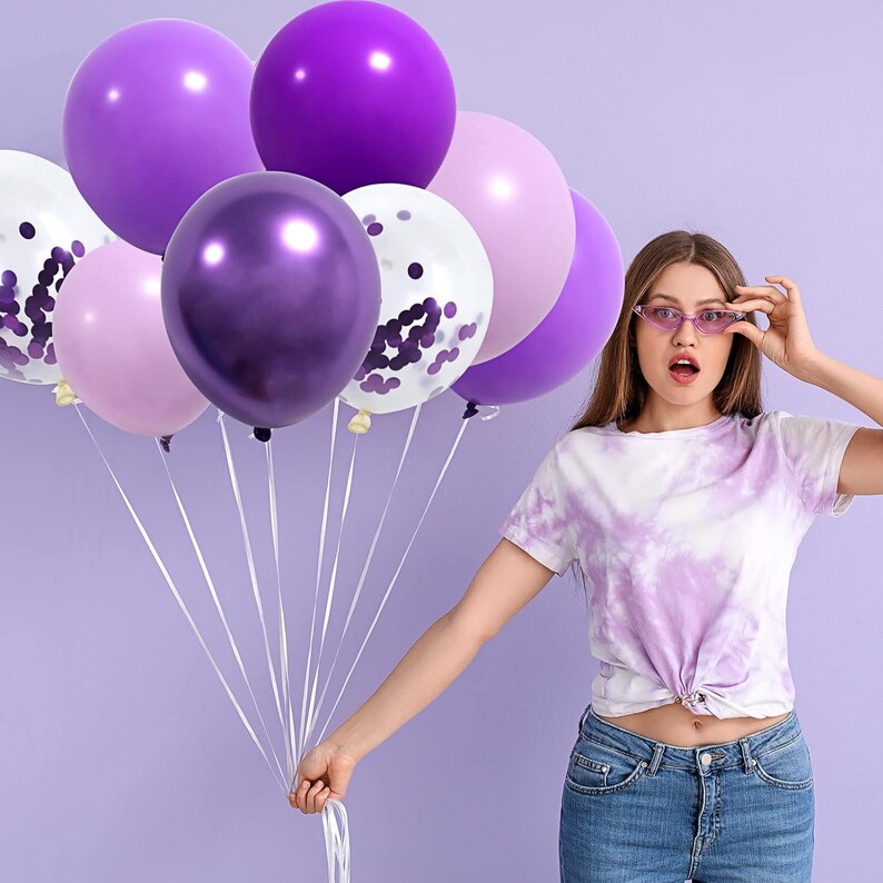 Purple Shades Balloons Garland Arch Kit Assorted Dark Pastel Light ...