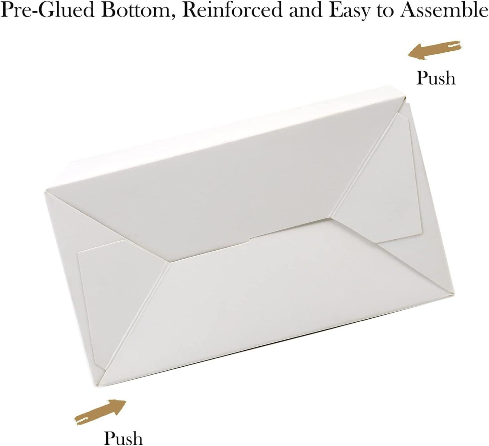 30-pack White Party Favor Treat Boxes, Goodie Boxes, Gable Paper Gift ...