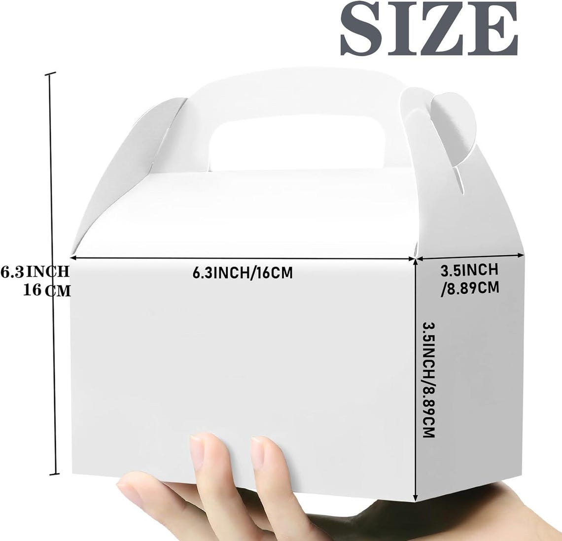 30-pack White Party Favor Treat Boxes, Goodie Boxes, Gable Paper Gift ...