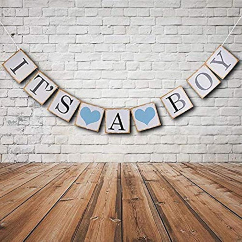 Its A Boy Banner Boy Baby Shower Decorations Its A Boy Sign Baby Boy ...