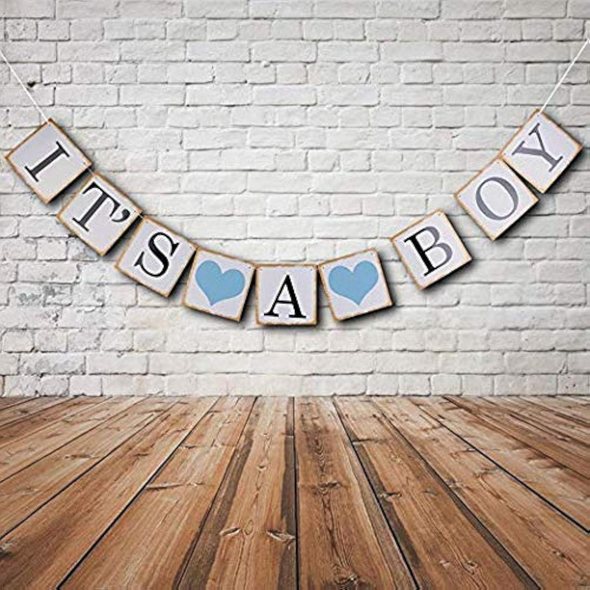 Its A Boy Banner Boy Baby Shower Decorations Its A Boy Sign Baby Boy ...