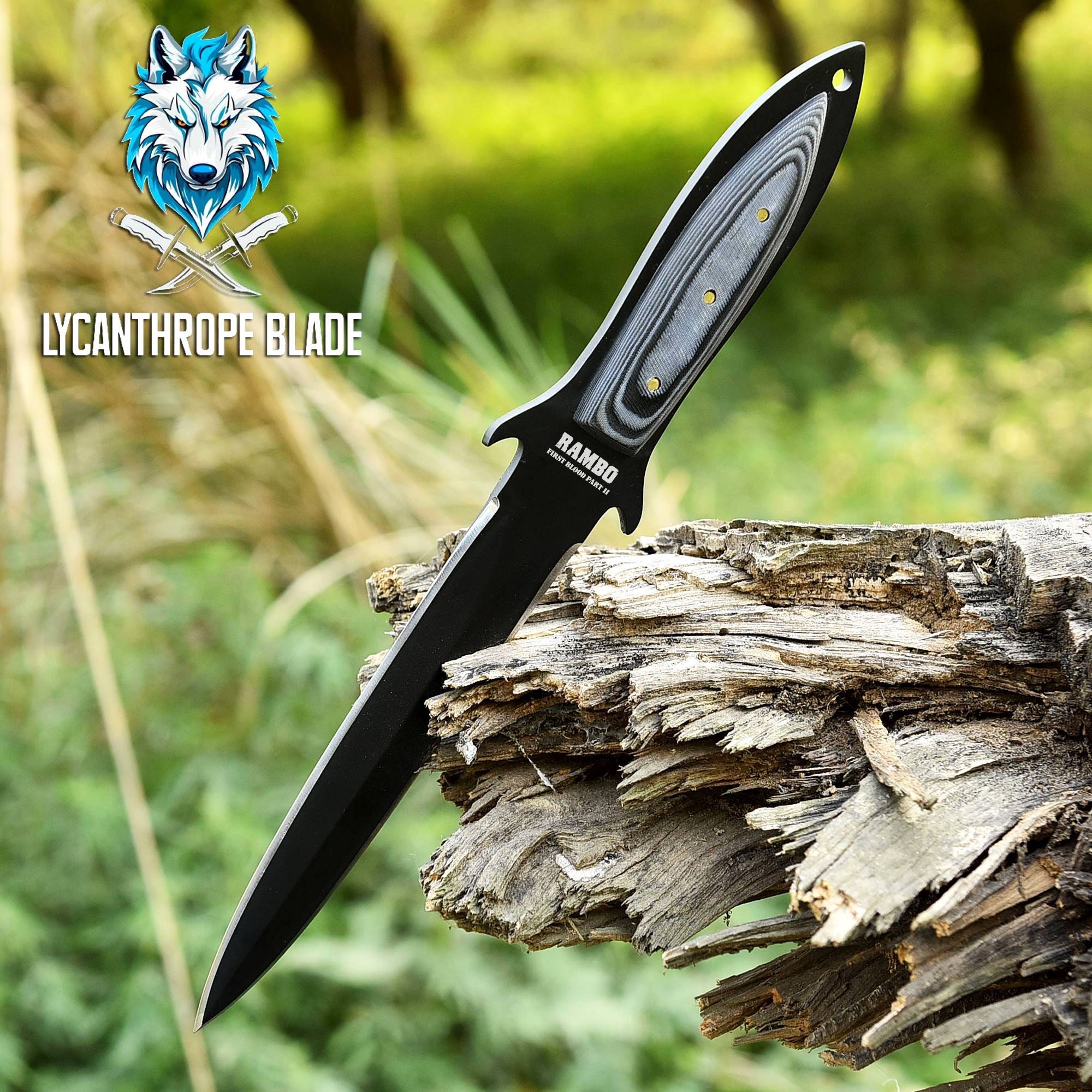 Handmade Rambo First Blood Part 2 Knife Rambo Knife Leather Sheath ...