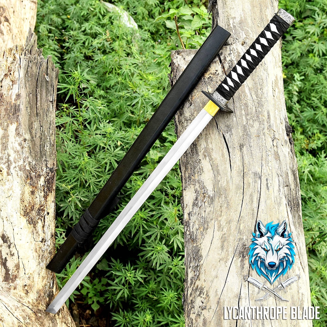 Handmade D2 Steel Katana Sword | Full Tang Japanese Samurai Sword - Etsy