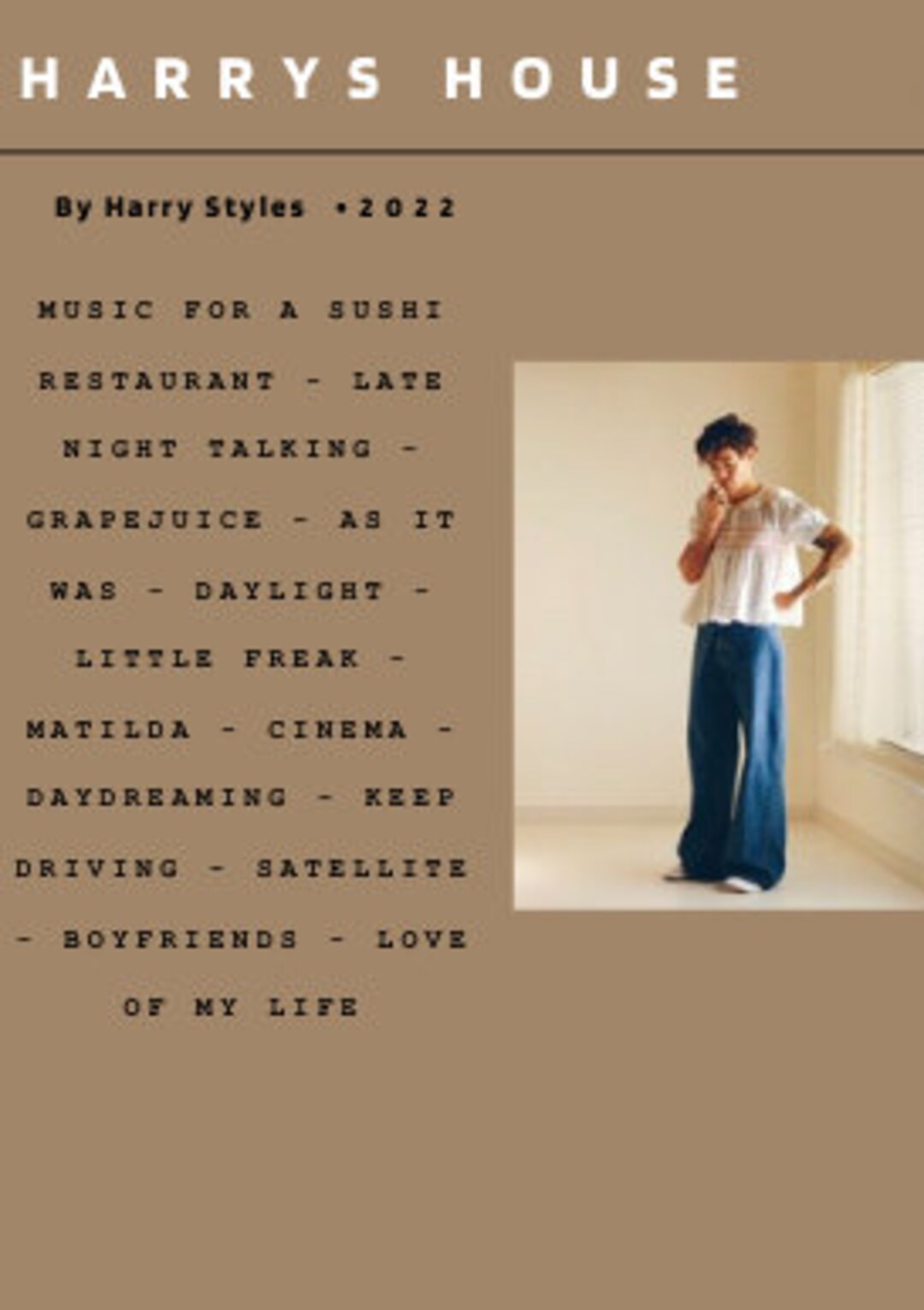 Harrys House Harry Styles Poster - Etsy
