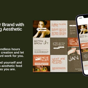 Botox and Filler Instagram Posts, Skincare Instagram Templates, Nurse ...