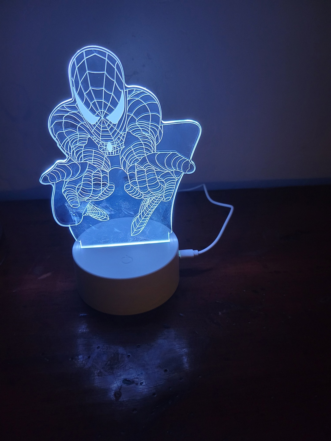 Spider Man Acrylic Led Light - Etsy