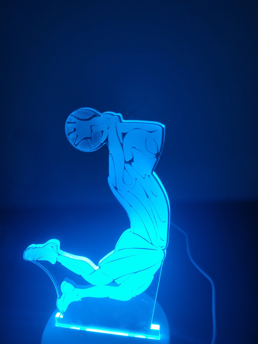 Basketball Acrylic Led Light - Etsy