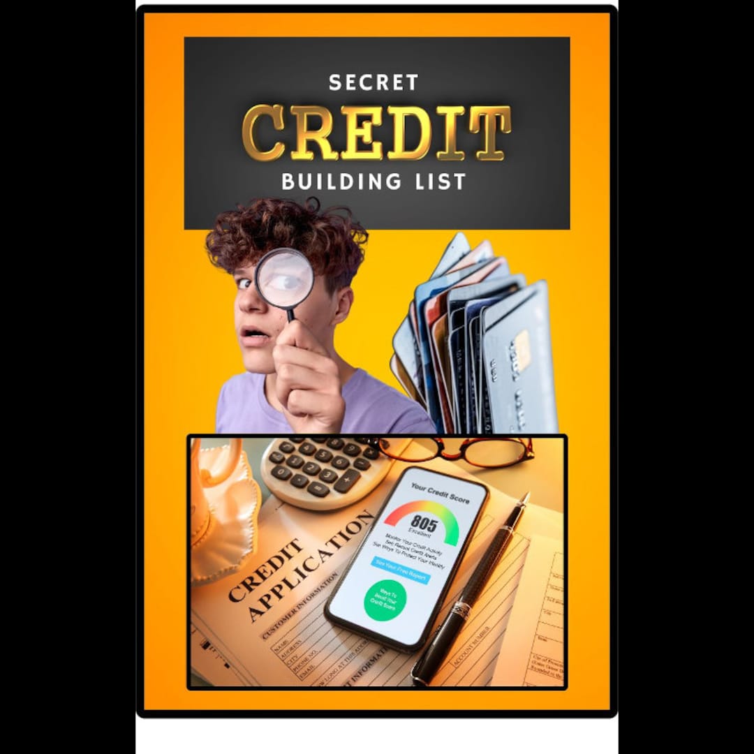 Secret Credit Builders List, Credit With Confidential Strategies and ...