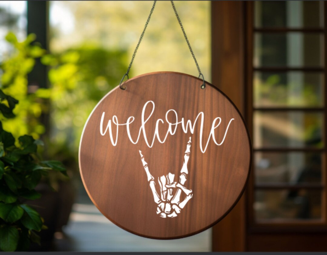 Welcome Skull SVG// Welcome Sign SVG// Skull Svg// Cut File for Cricut ...