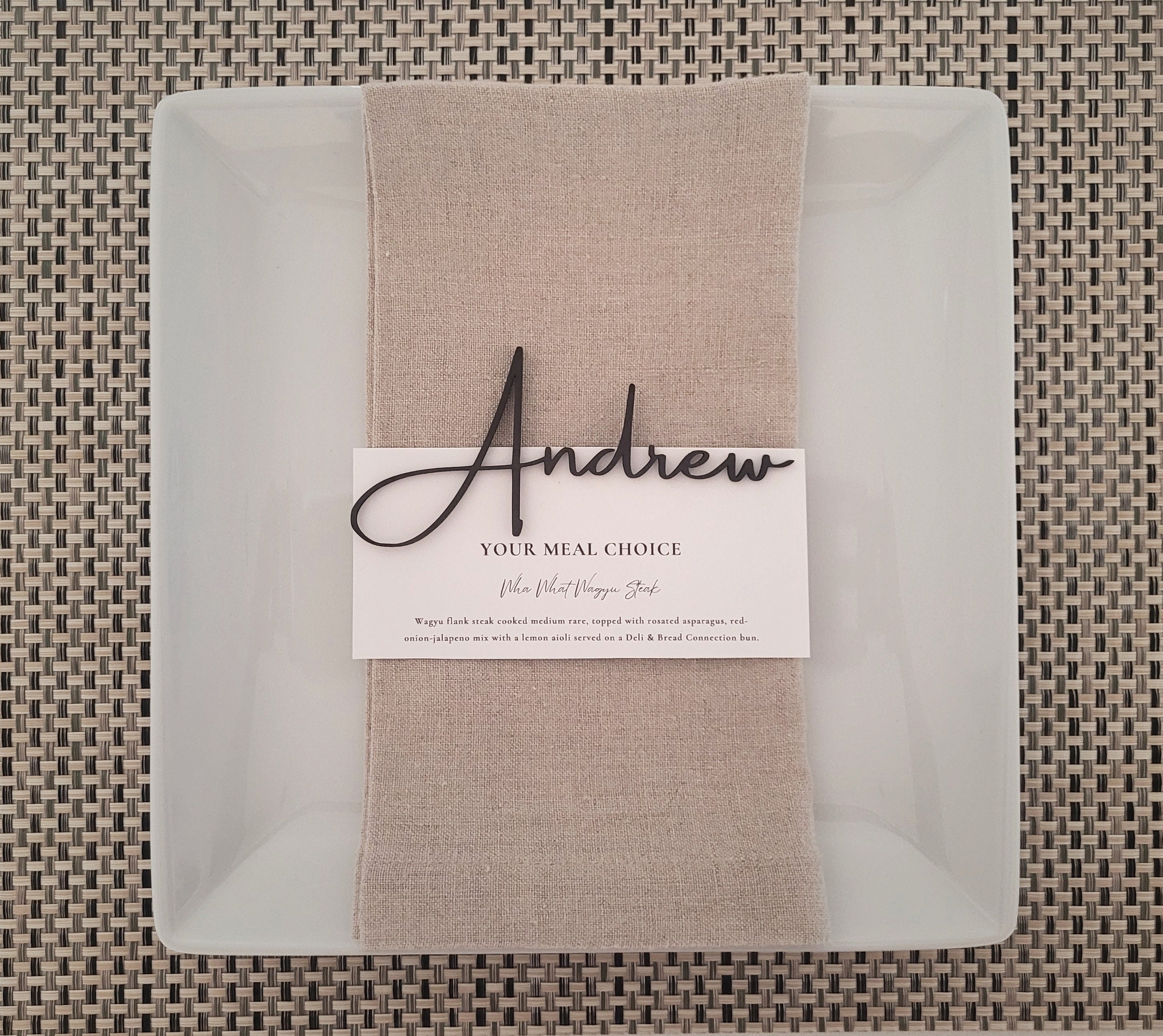 Custom Wooden Place Cards for Weddings - Personalized Name Cards ...