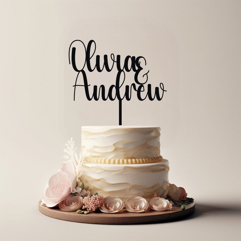 Rustic Wedding Cake Topper - Personalized Wood Mr and Mrs Sign ...