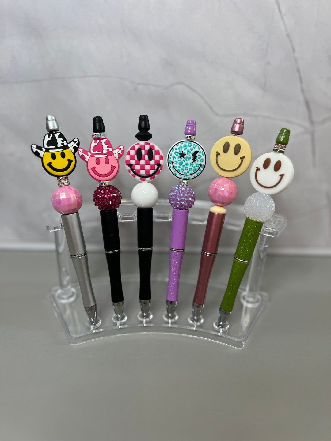 Smiley Face Beaded Pens - Etsy