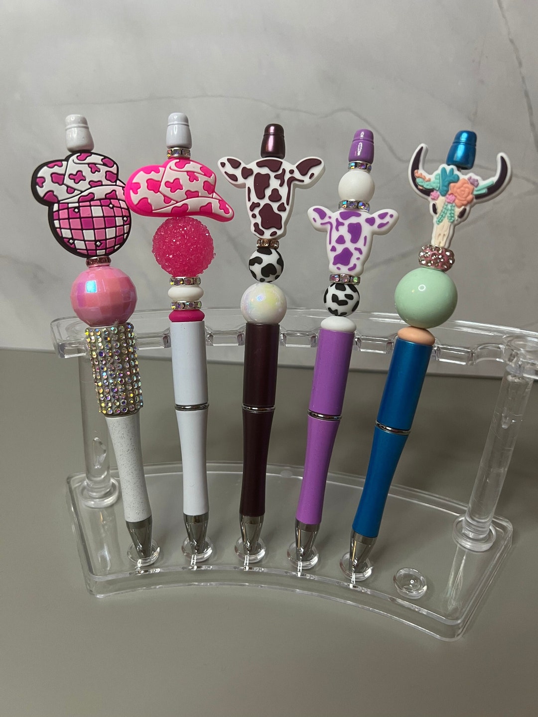 Western Cowgirl Disco Beaded Pens - Etsy