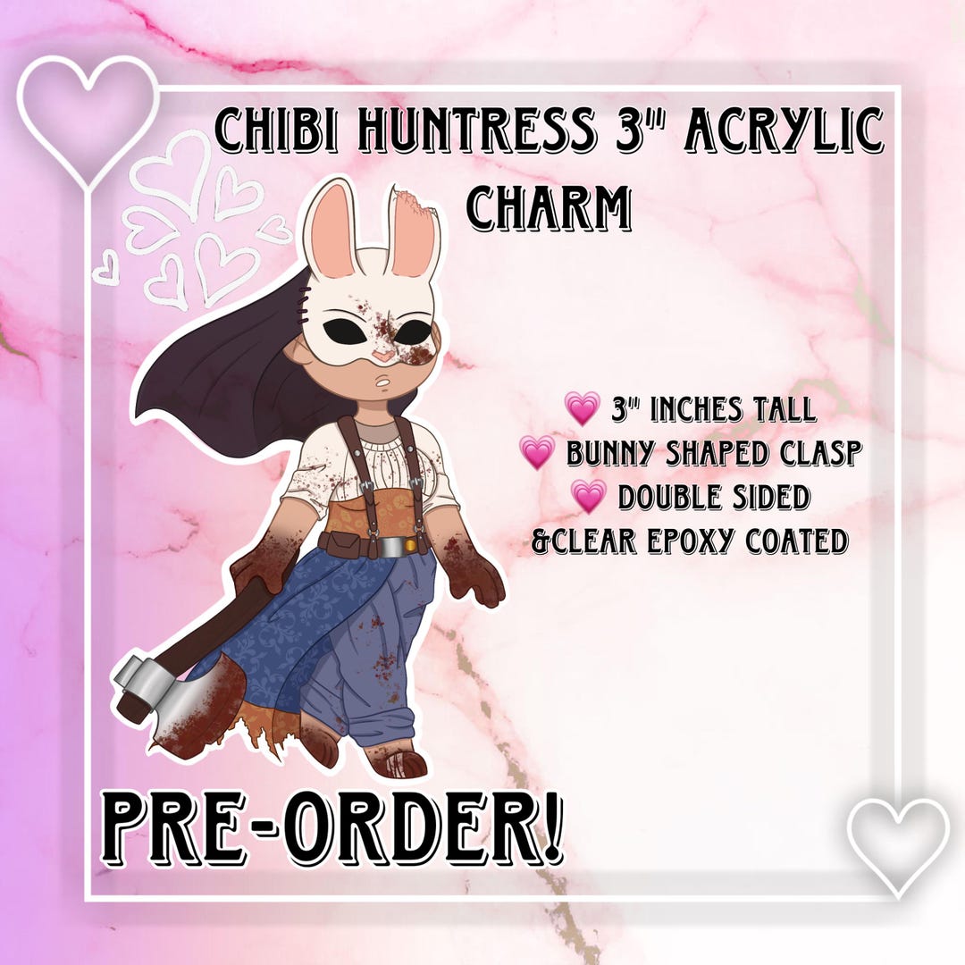 PREORDER! DBD Chibi Huntress Acrylic Charm - Etsy