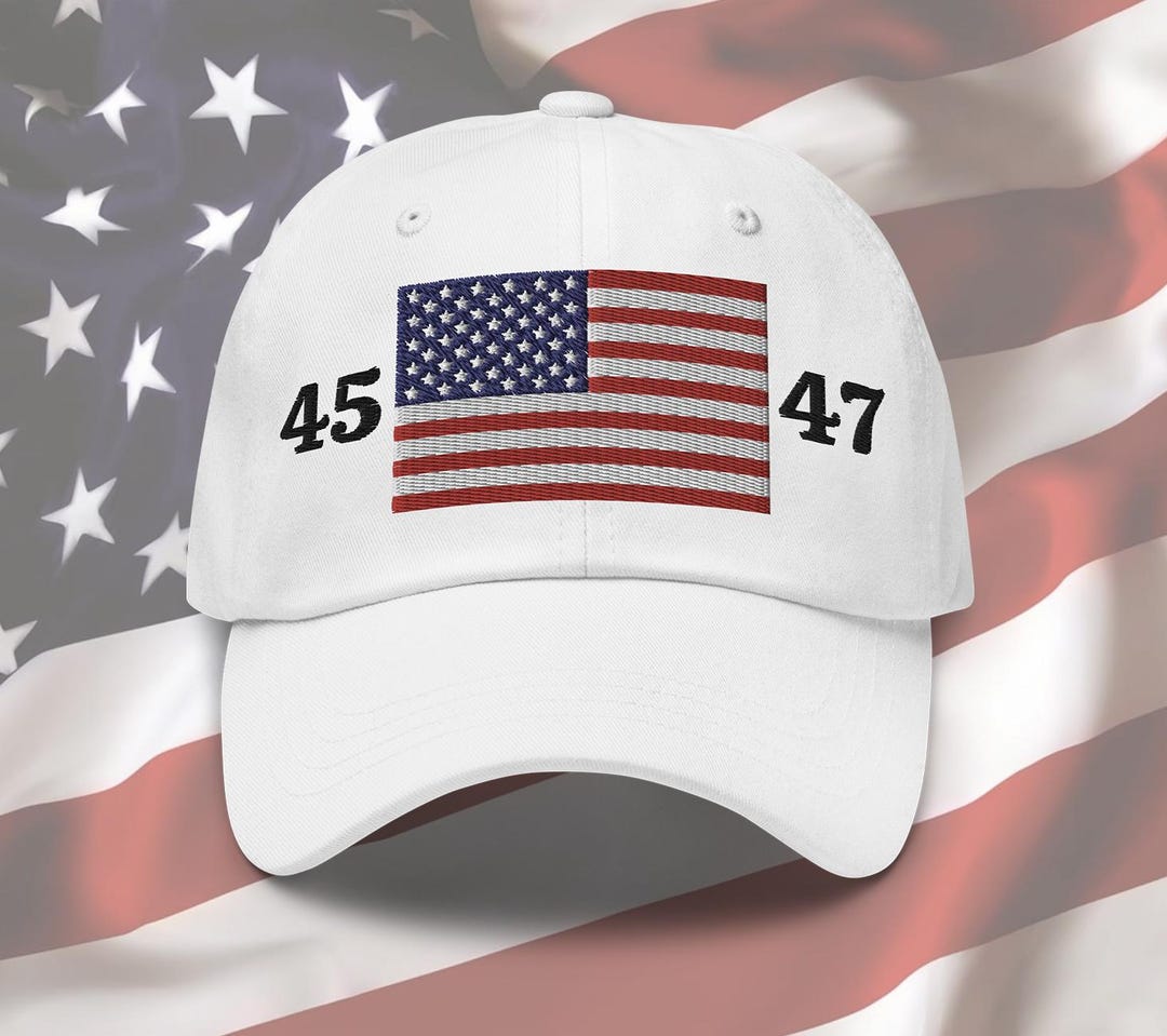 45 47 President Trump Hat MAGA Hat Donald Trump 2024 Hat American Flag ...