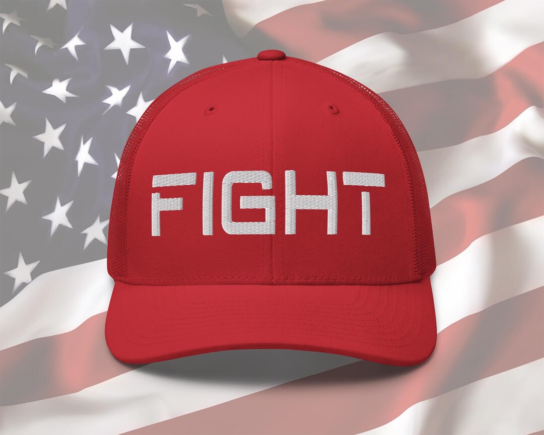 Trump Fight Hat MAGA Hat Fight Trucker Hat Trump 2024 Pro America Hat ...