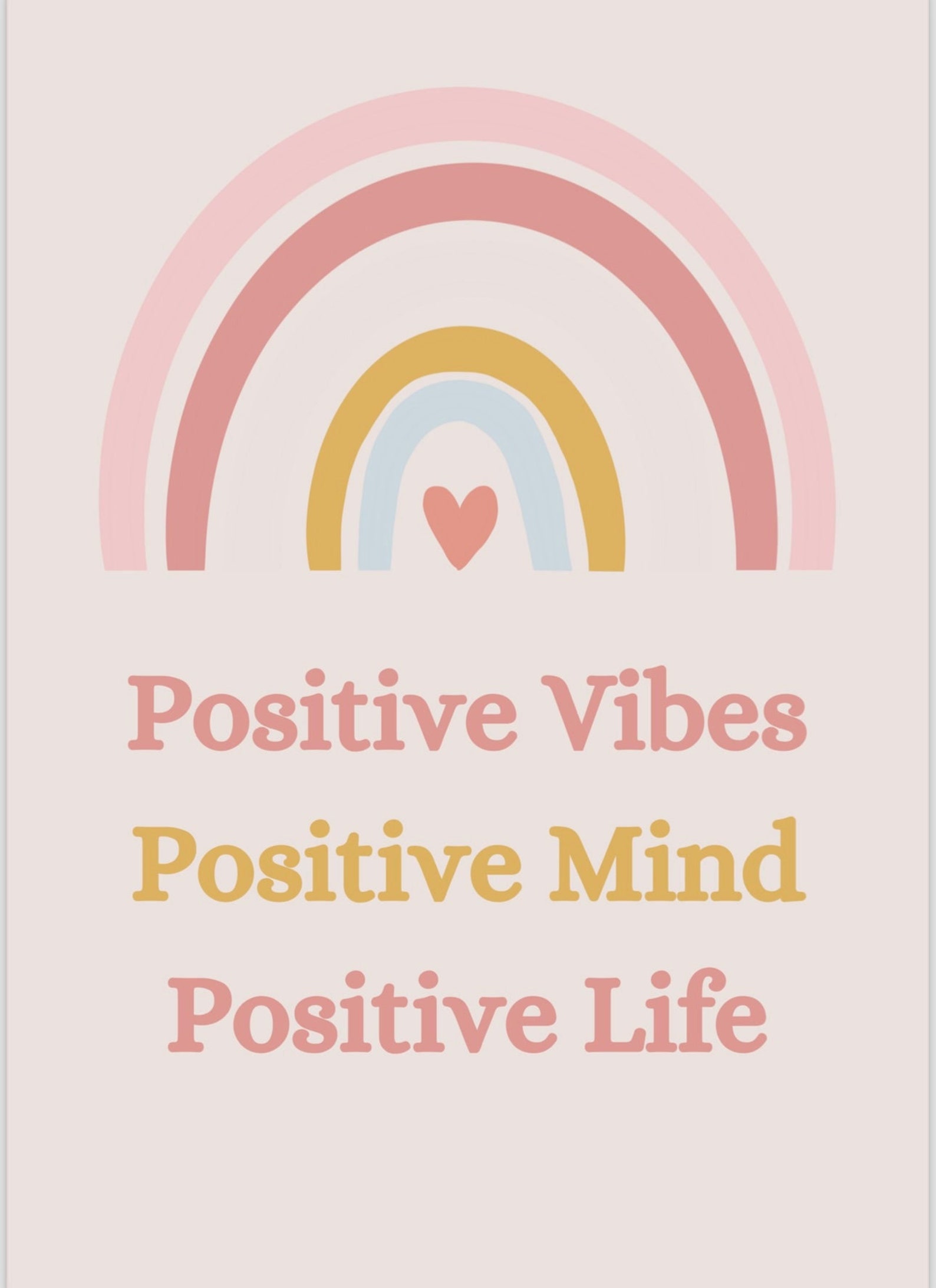 Positive Vibes Poster - Etsy
