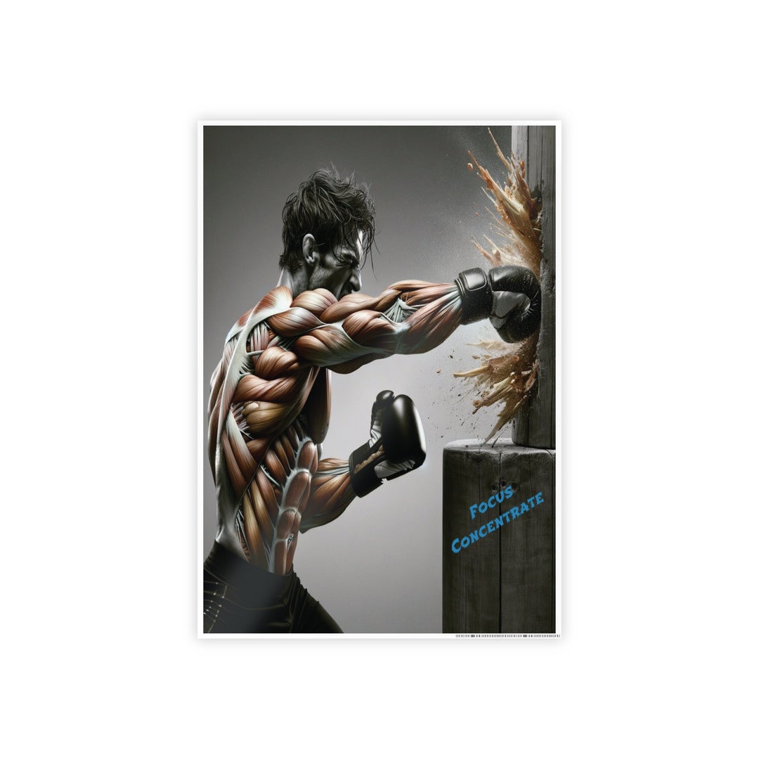 MMA Boxing Poster Art Mixed Martial Arts Home Décor Karate Jiu Jitsu ...