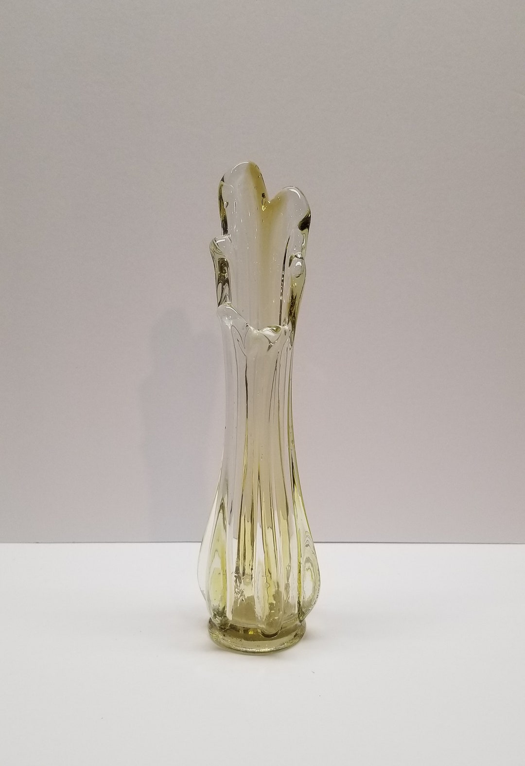 Vintage Swing Vase Bud Vase Pale Yellow 10 Tall Perfect for the ...