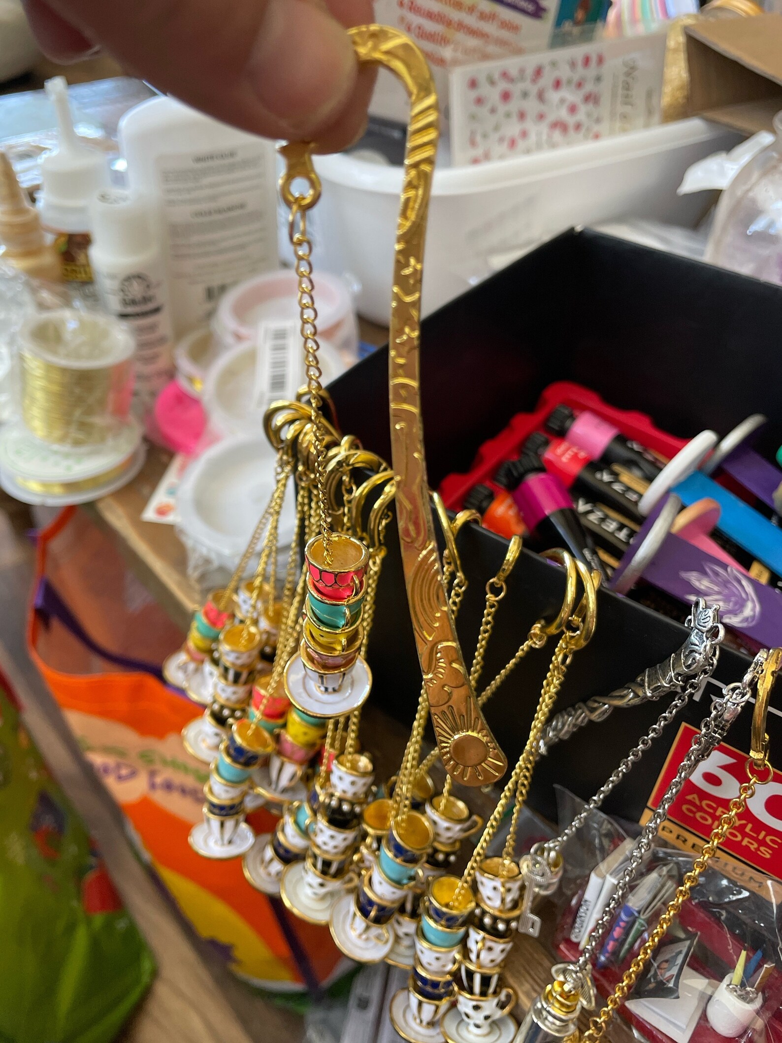 Tea Cup Book Mark, Tea Cup Trinkets, Gift for Book Lover, Book Reader ...