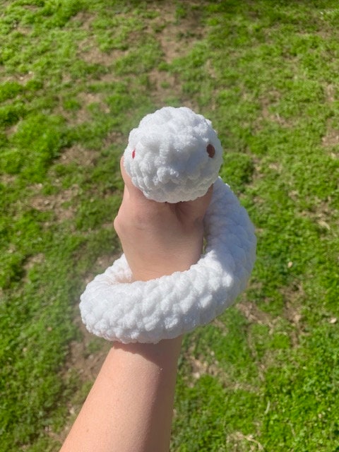 Crochet Stuffed Snake, Long Stuffed Animal Snake, Reptile Yarn ...