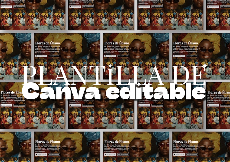 Canva Template Inspired by Series/movie - Etsy