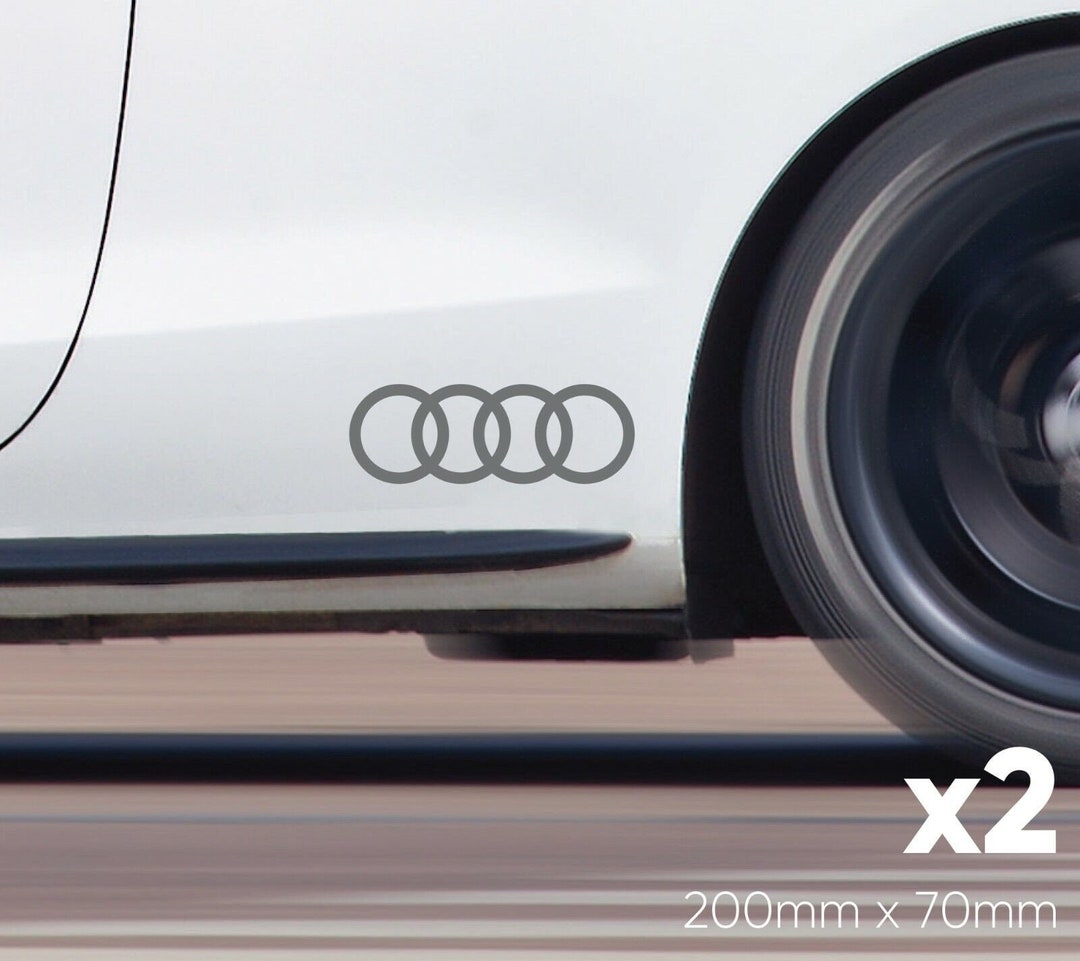 Audi Rings Sticker,decal,s Line,black Edition,quattro,s3,s4,s5,s6,s8 ...