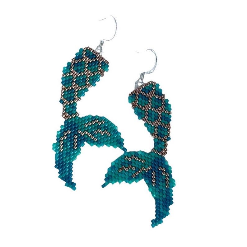 Mermaid Tail Earrings - Etsy