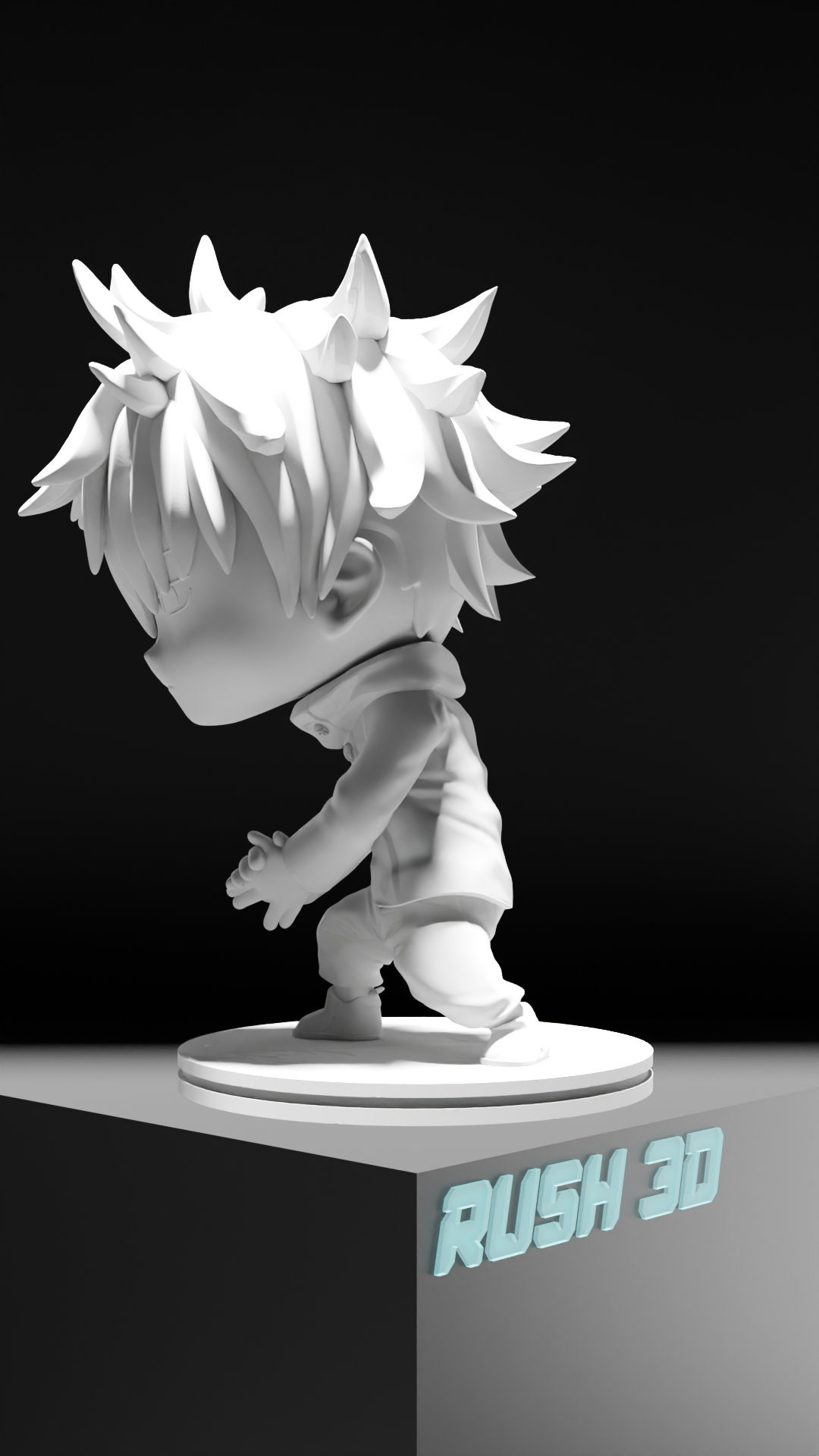 Megumi Fushiguro Jujutsu Kaisen Chibi 3d model-3d stl file,3D STL Model ...
