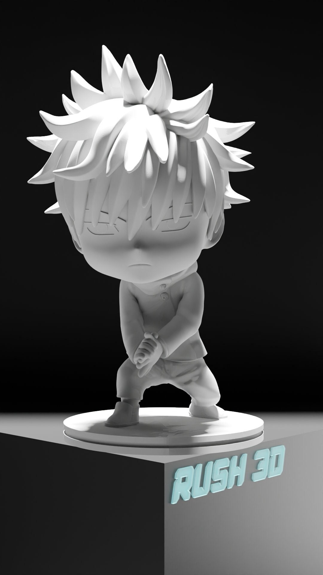 Megumi Fushiguro Jujutsu Kaisen Chibi 3d model-3d stl file,3D STL Model ...