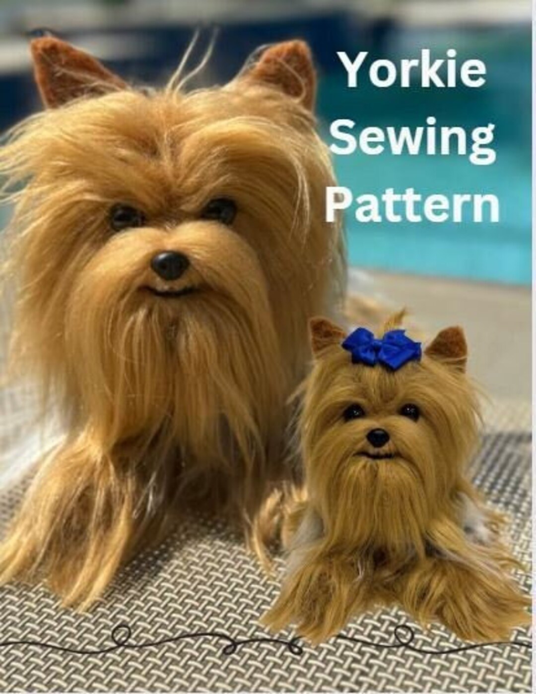 Sewing Pattern Make a Laying Down Yorkie Yorkshire Terrier Pup - Etsy