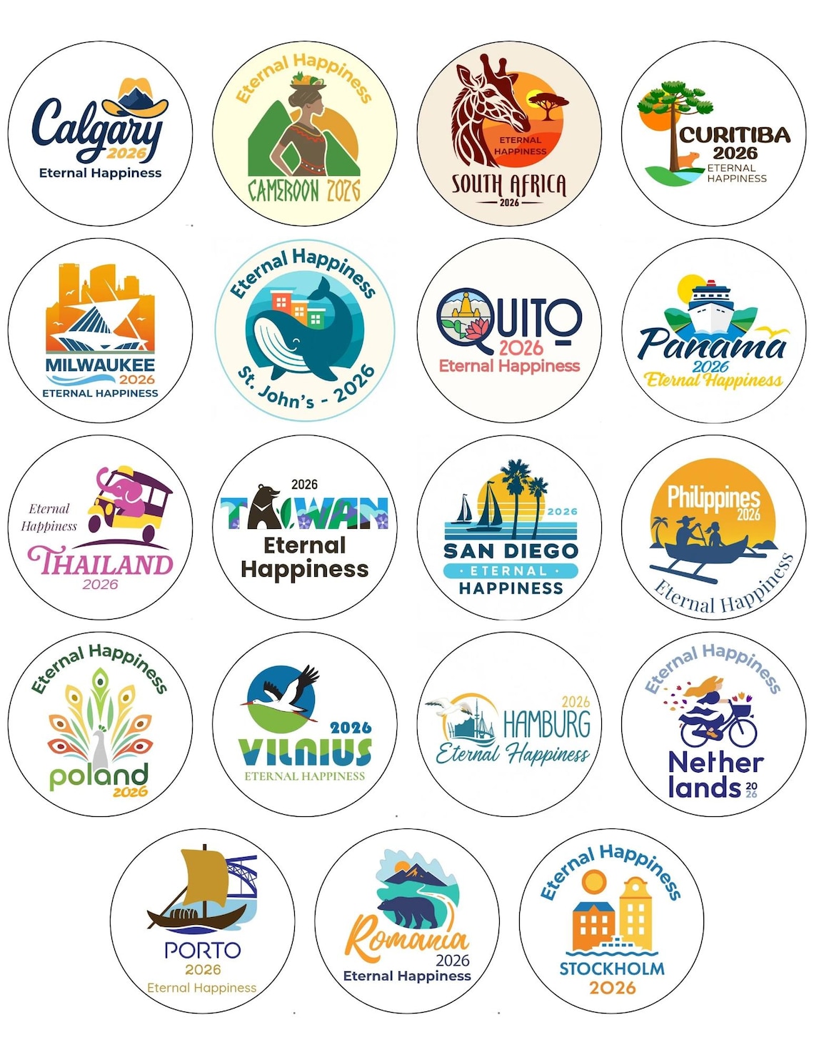 2026 JW International Assembly Stickers - Etsy