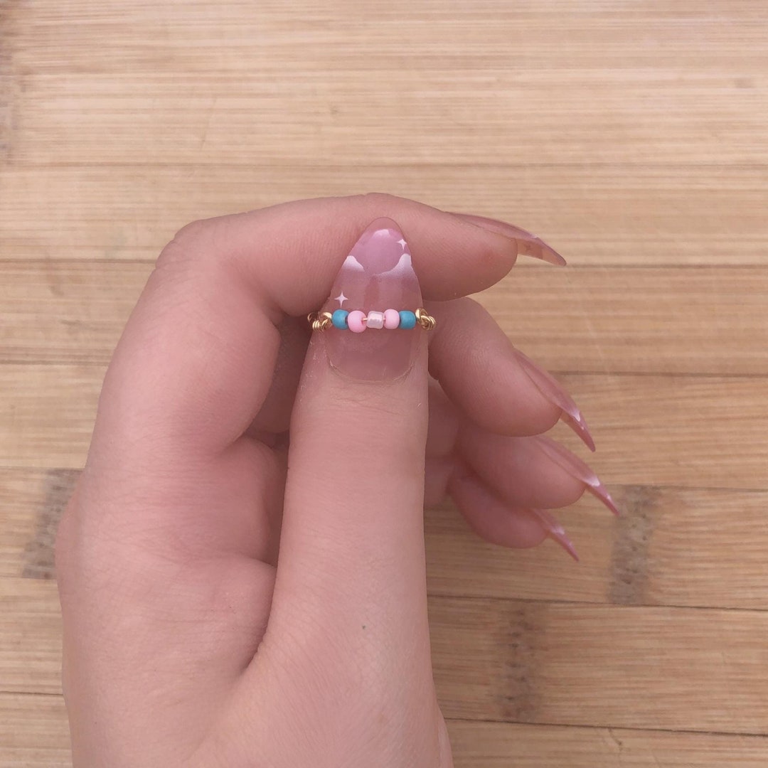 Subtle Transgender Pride Ring, Cute Trans Flag Ring, Trans Accessories ...